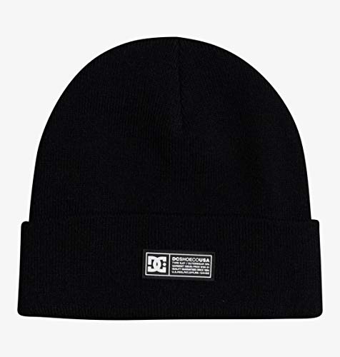 DC Shoes Label Gorro con Dobladillo ADYHA03934 Negro • OFERTA